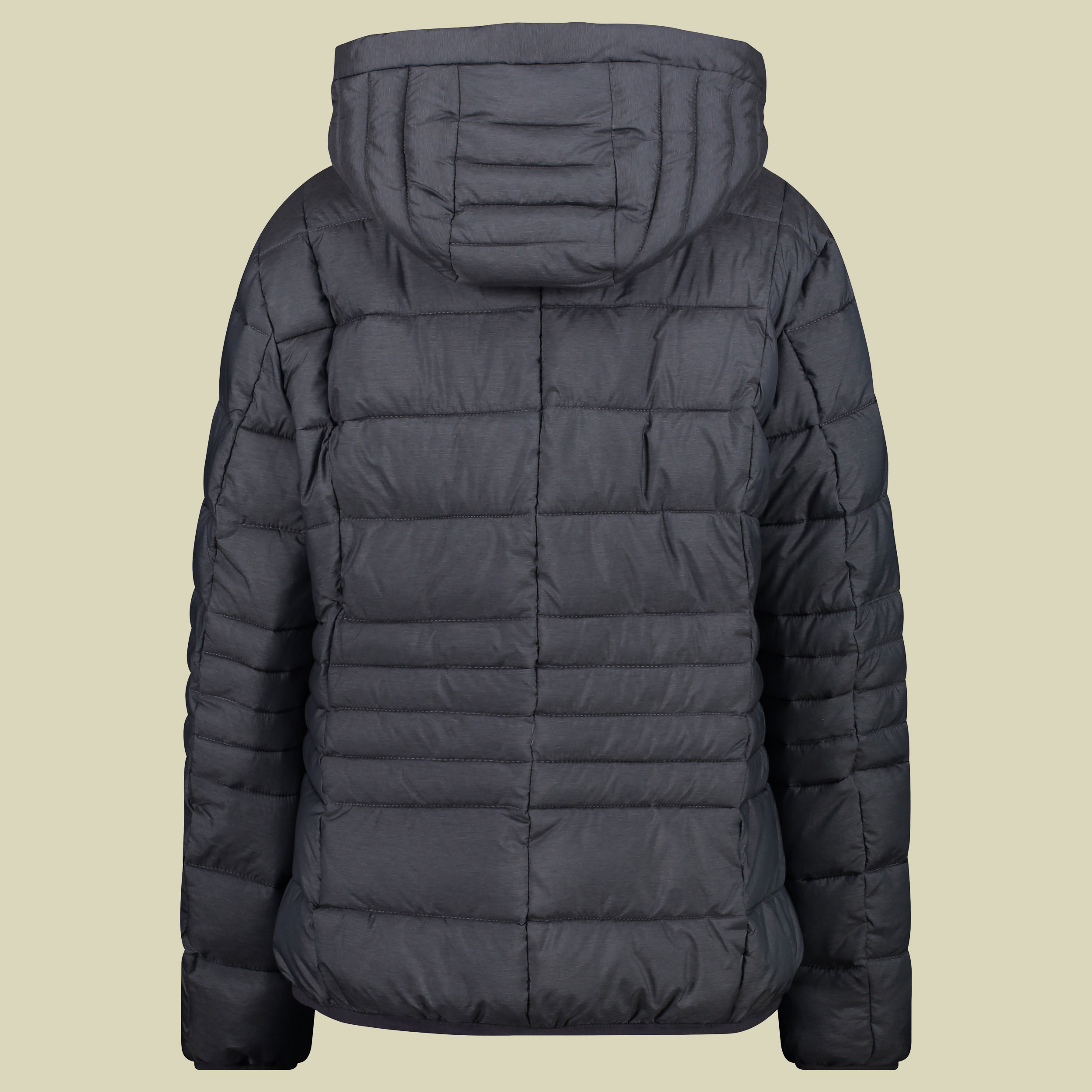 CMP - Woman Jacket Snaps Hood Ripstop Melange 33K1706M-wattierte ...