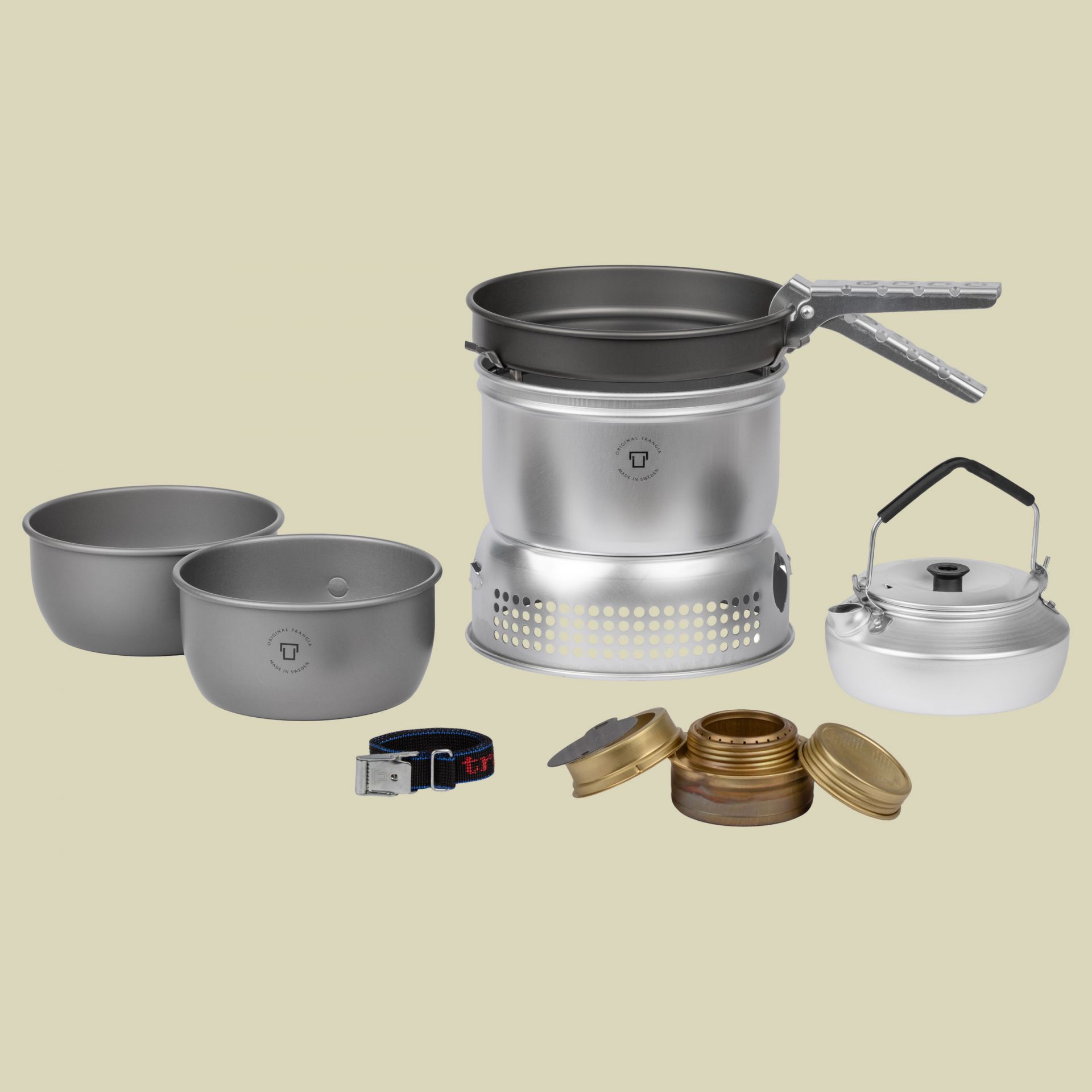 Trangia - Trangia Sturmkocher klein HA ALU Töpfe + UL ALU Windschutz 27-8UL/HA mit Wasserkessel ...